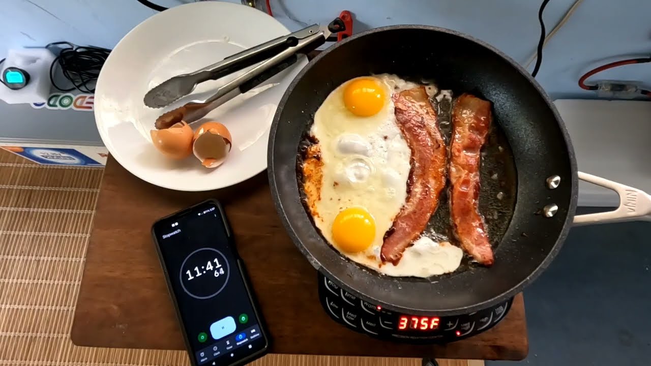 Induction cooking on a small off grid Solar system - YouTube