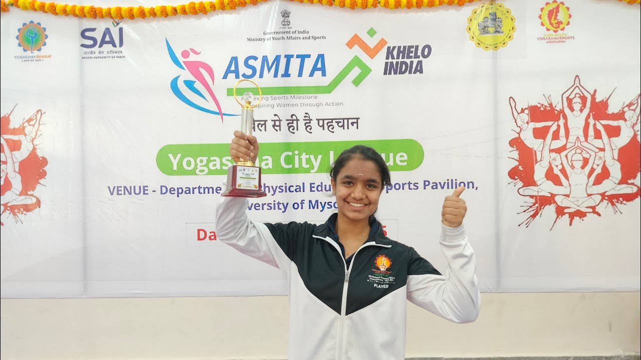 Yashika Bandita K Traditional Yoga gold medal in Women's day Asmita ...