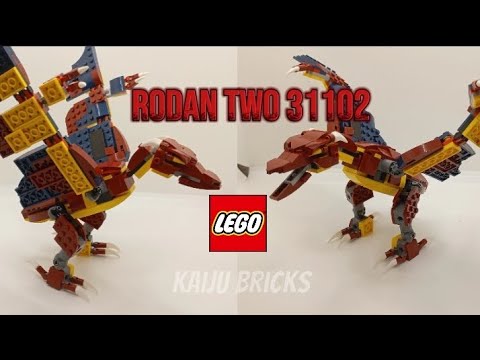 lego alternative build Rodan with two 31102 #lego #kaiju #godzilla # ...