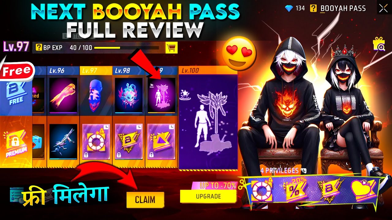 Next Booyah Pass Free Fire 💥😮 | march booyah pass | april booyah pass ...