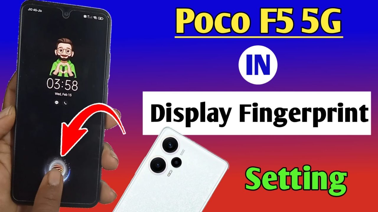 Poco f5 5g in display fingerprint setting / poco f5 mein display ...
