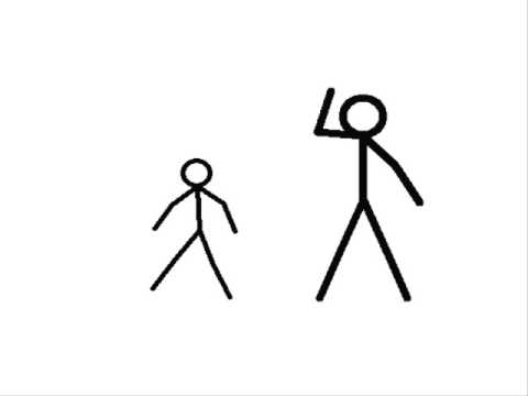 big vs small stickman - YouTube