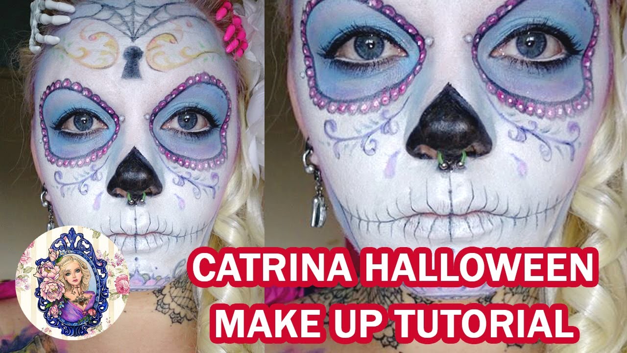 CATRINA MAKE UP TUTORIAL | Halloween make up idea - YouTube