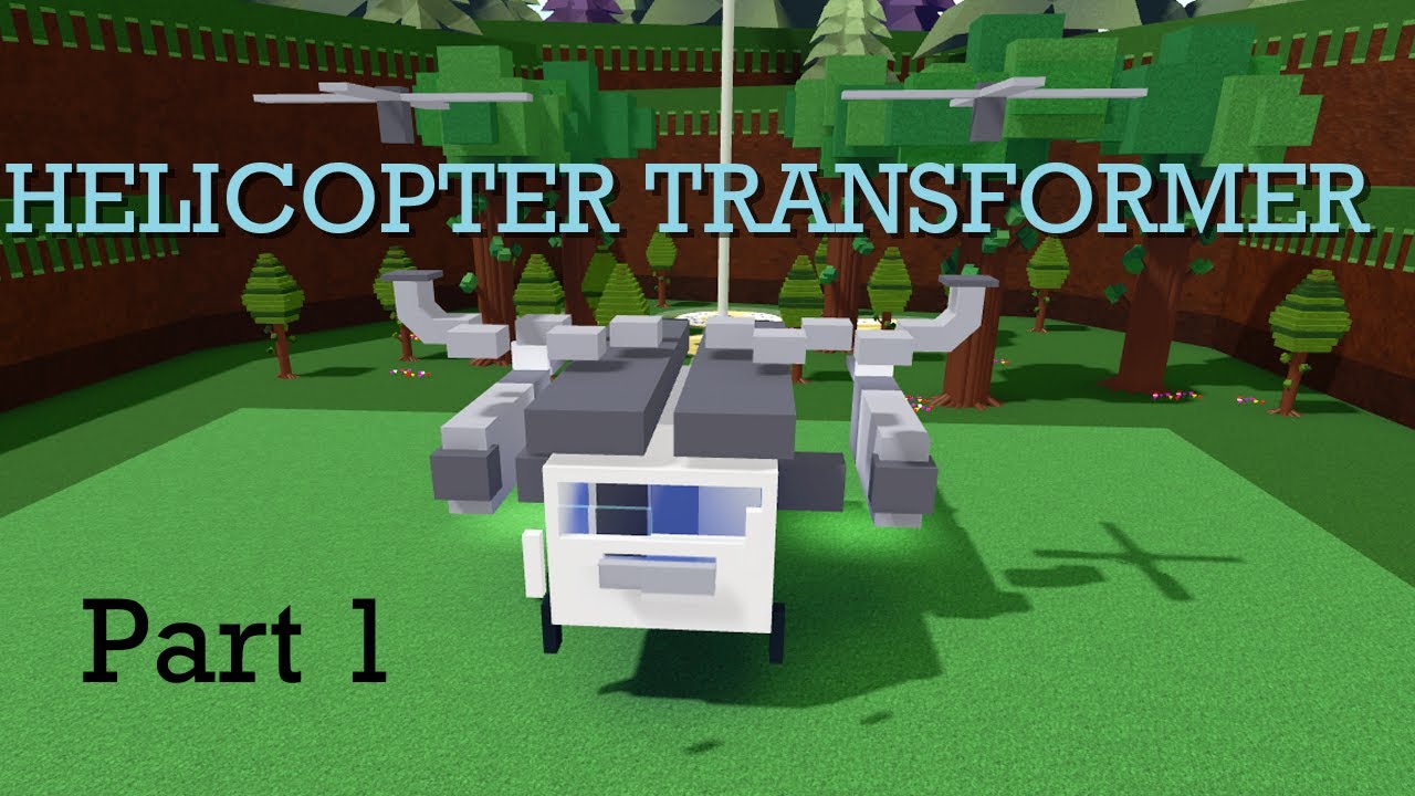 How to make a helicopter transformer part 1 (Build A Boat) - YouTube