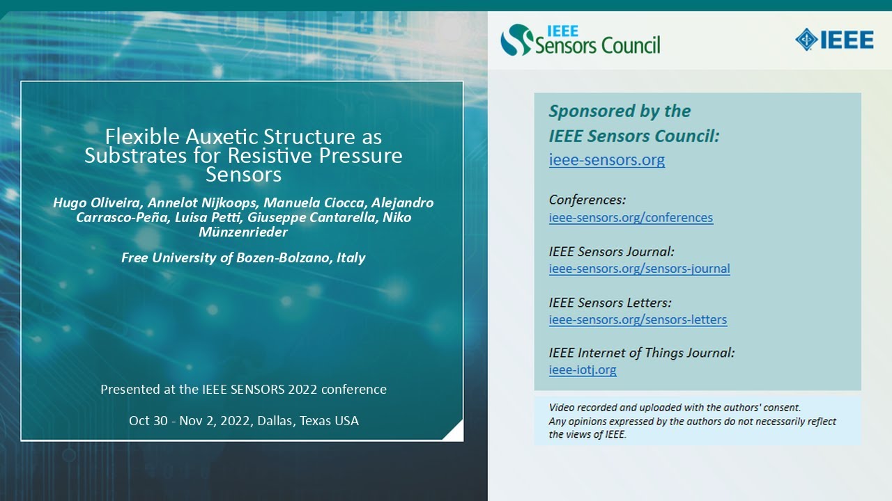 Flexible Auxetic Structure as Substrates for Resistive Pressure Sensors ...