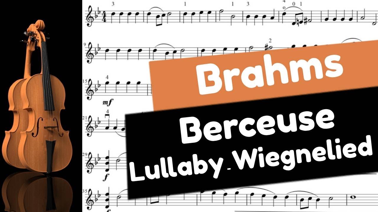 Brahms - Berceuse - Duo Violon - Lullaby Violin Duet - Wiegenlied - YouTube
