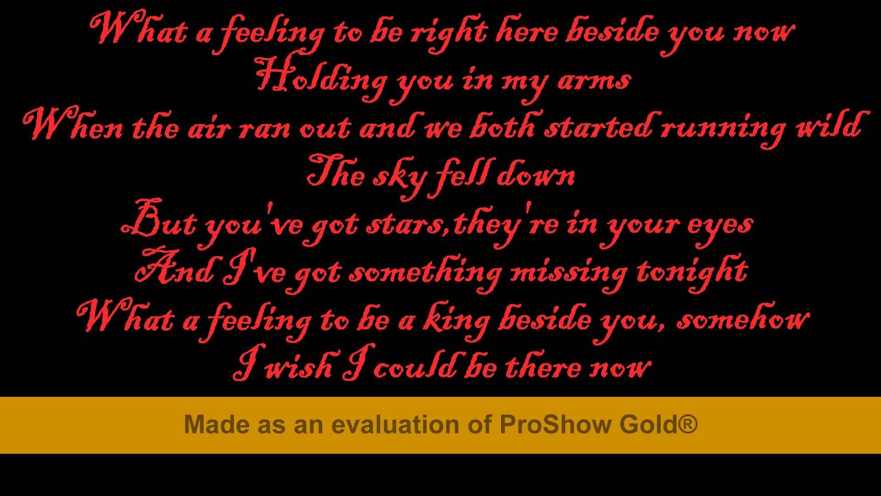 one direction - what a feeling lyrics - YouTube