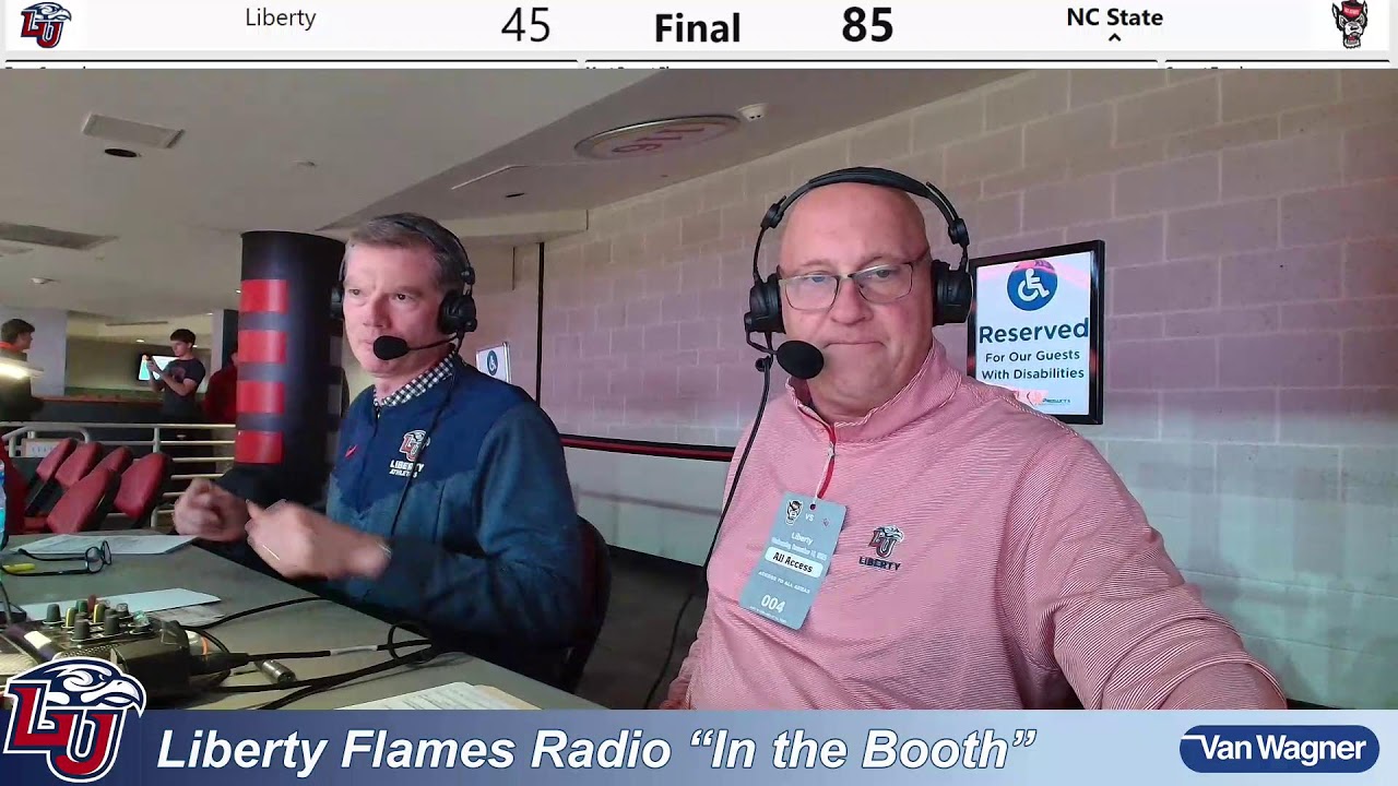 Liberty MBB at NC State "In the Radio Booth" (12-10-25) - YouTube