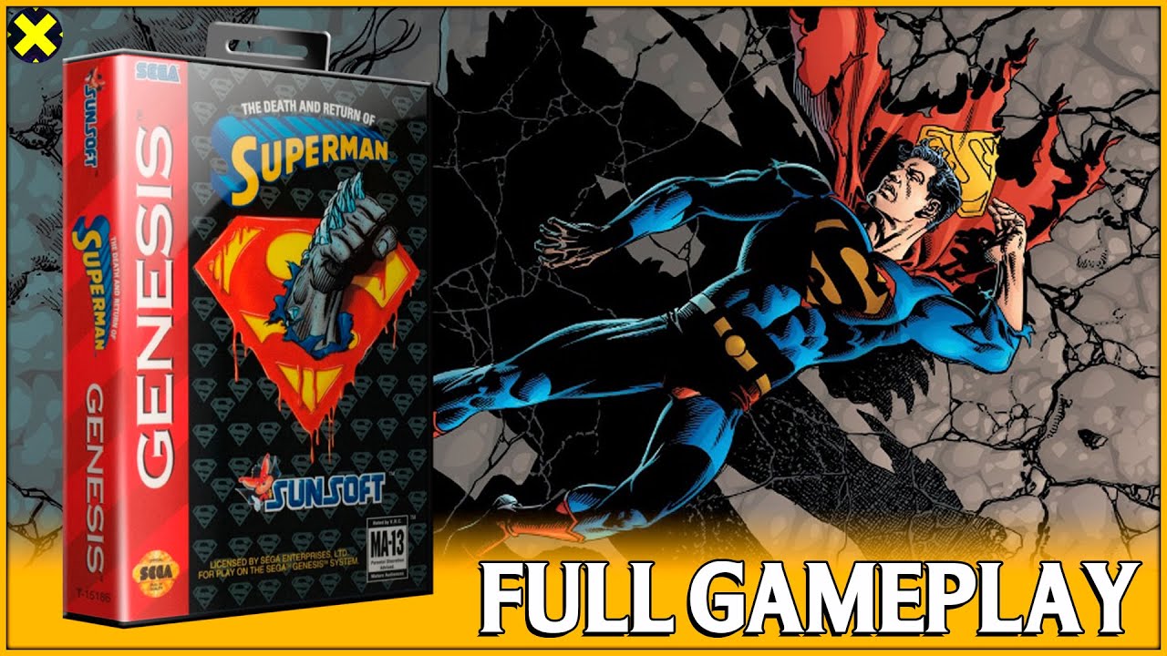 The Death and Return of Superman - Sega Genesis (Mega Drive) FULL ...
