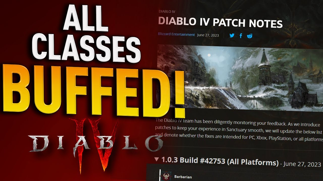 BIG PATCH NOTES ARE OUT! EFFECTIVE IMMEDIATELY | DIABLO 4 - YouTube