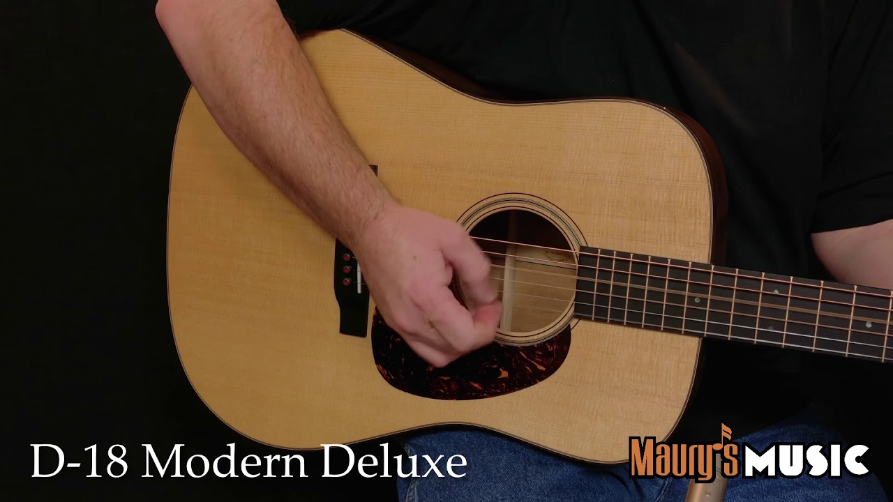 Martin D-18 Modern Deluxe vs D-18 at Maury’s Music - YouTube
