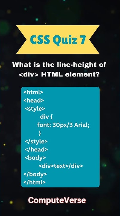 CSS Quiz 7...!! #shorts - YouTube