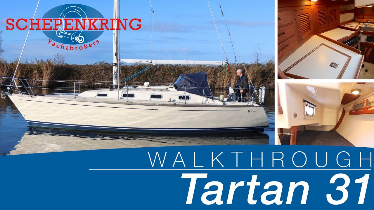 Tartan 31 Piper for sale | Yacht Walkthrough | @ Schepenkring Lelystad ...