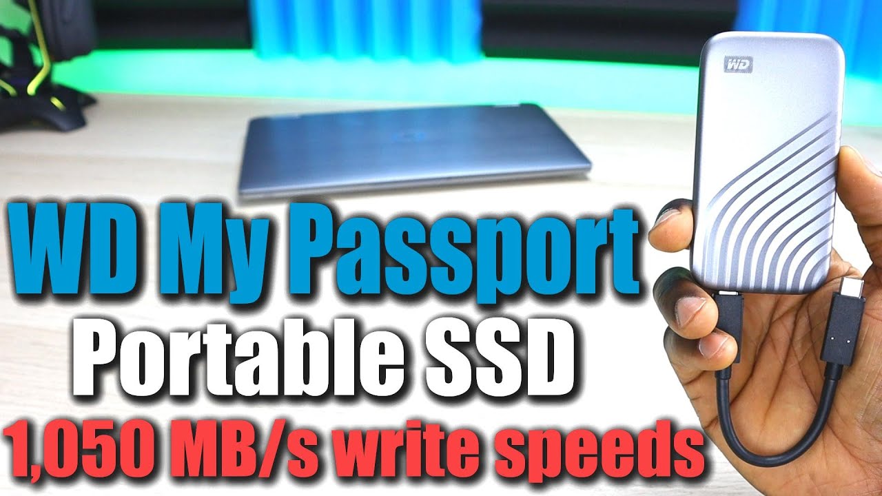 WD My Passport Portable SSD | 1,050 MB/s speeds, Password Protection ...