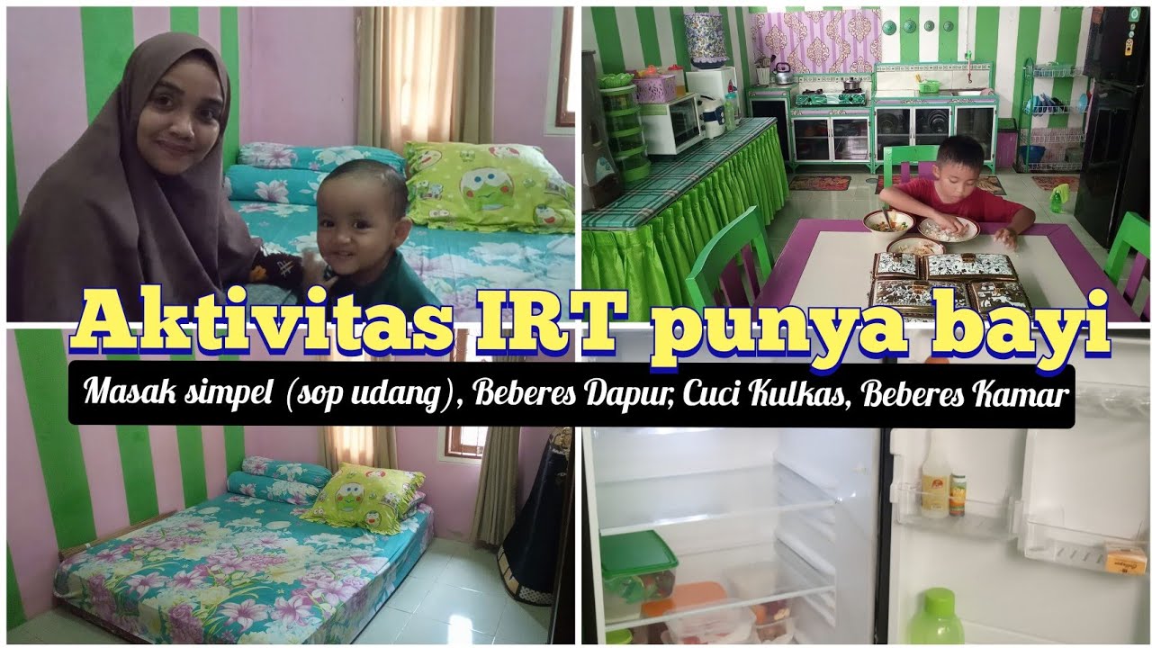 Aktivitas IRT punya bayi, masak simpel (sop udang) || beberes dapur ...