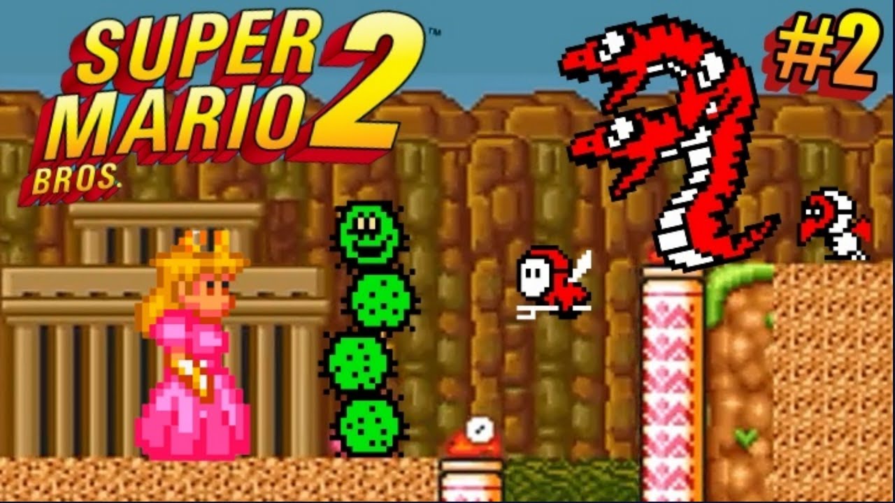 BATALLA CONTRA EL REY SERPIENTE Super Mario Bros 2 - YouTube