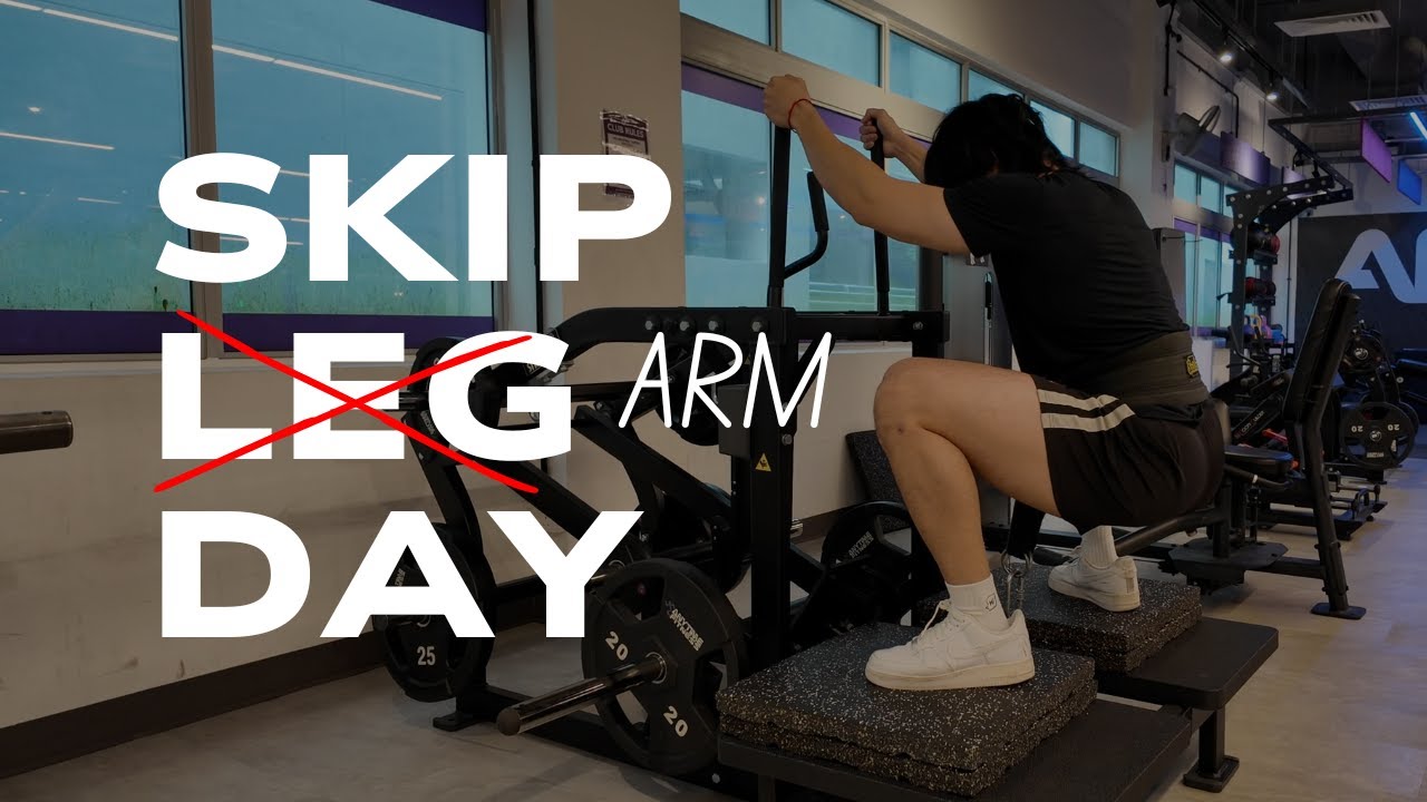 Skipping Arms to Train Legs - How to Mini Cut Day 27 - YouTube