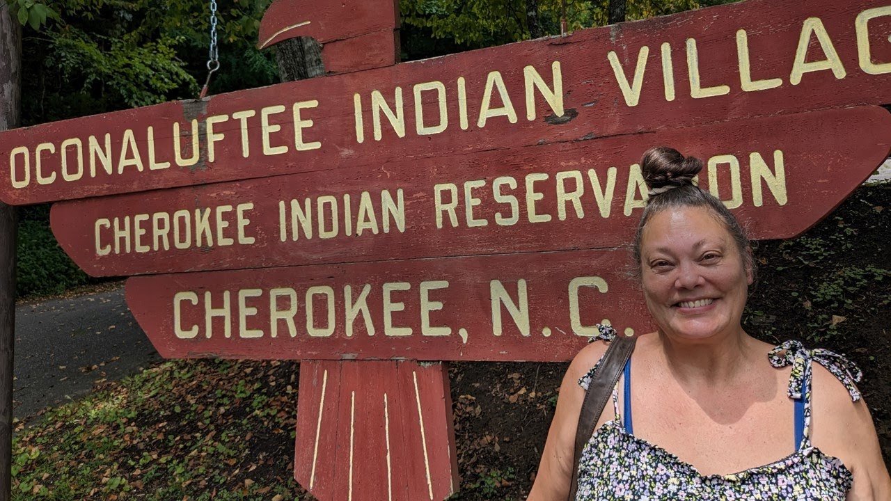 Native American Cherokee Indian Village