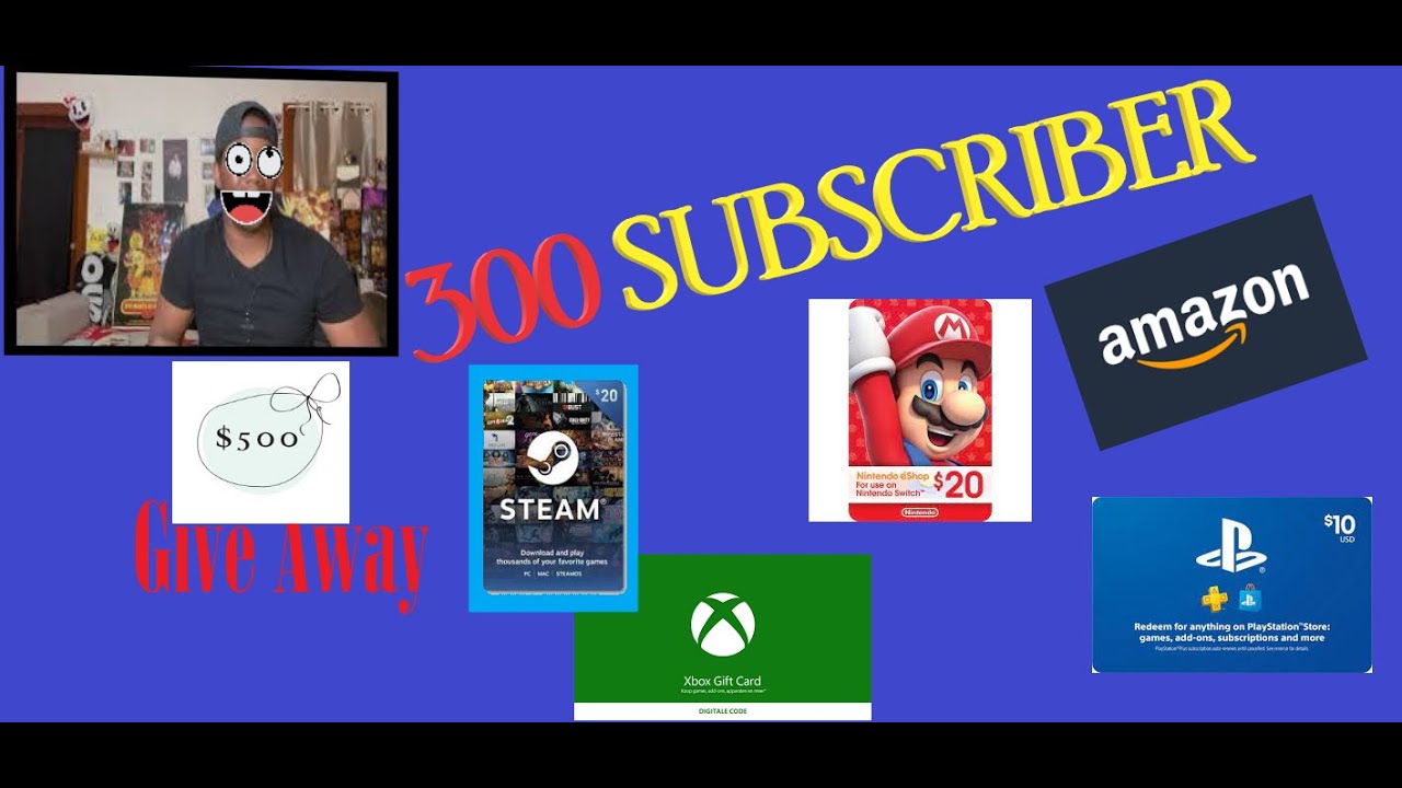 300 SUBSCRIBER Goal We Did it 500$ GIFT Card GiveAway (Thank you)# ...