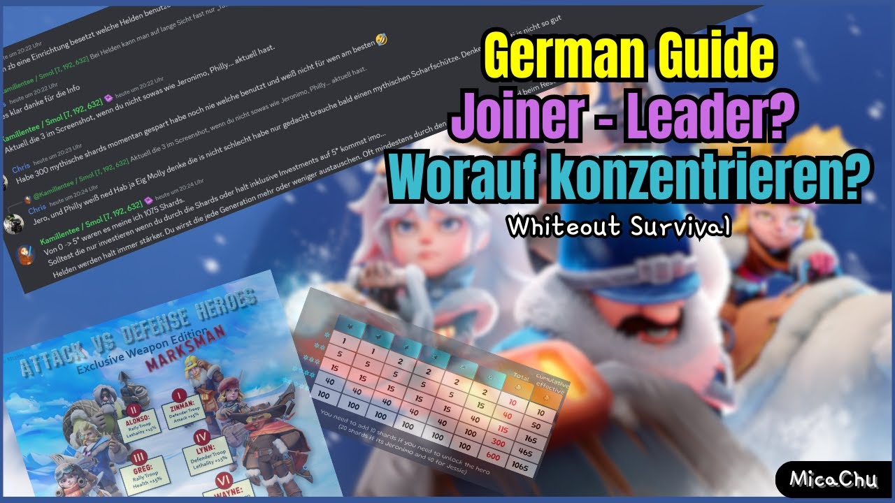 Whiteout Survival | GER | Welche Helden? Worauf achten? Welche Gen? Wie ...