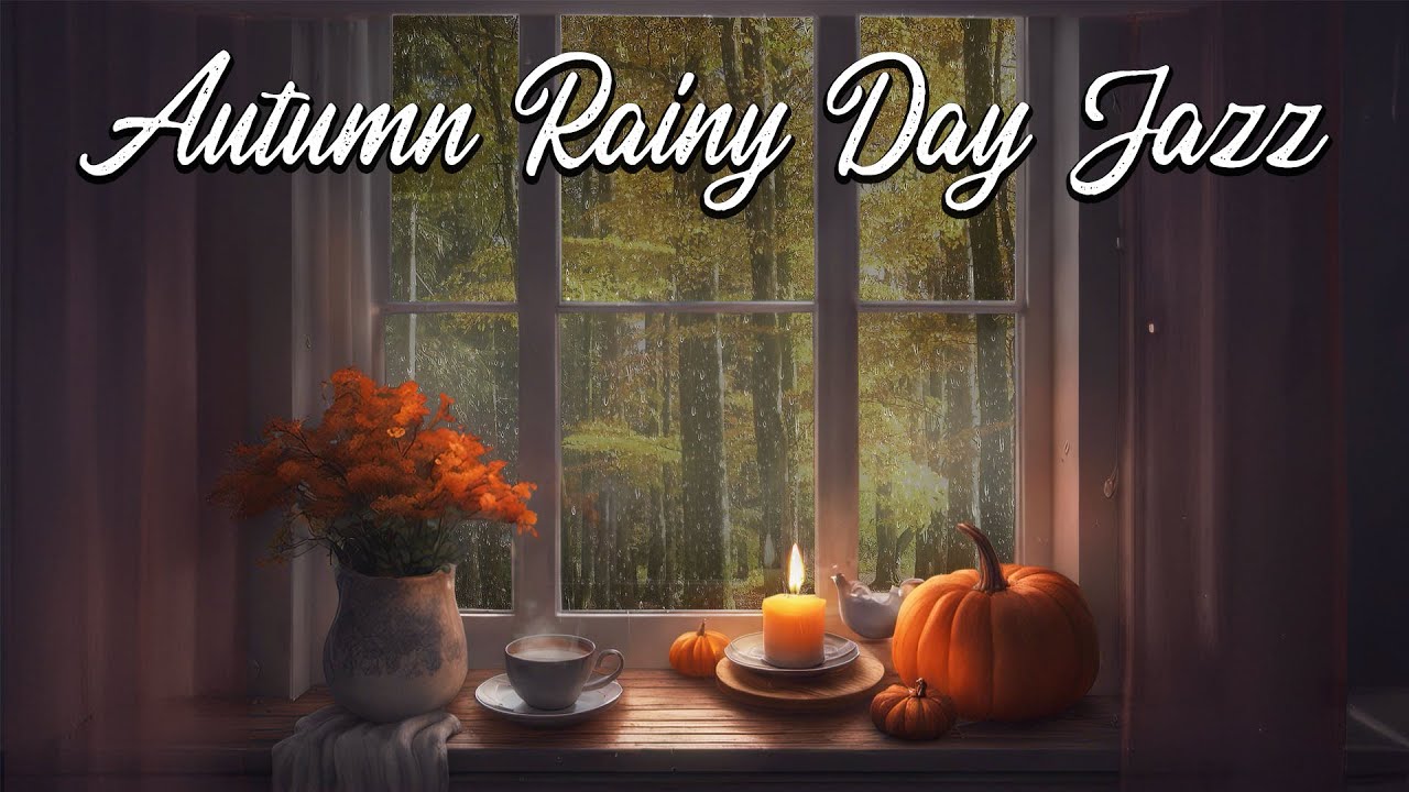 Autumn Cozy Rain Ambience - Rain on Window - YouTube