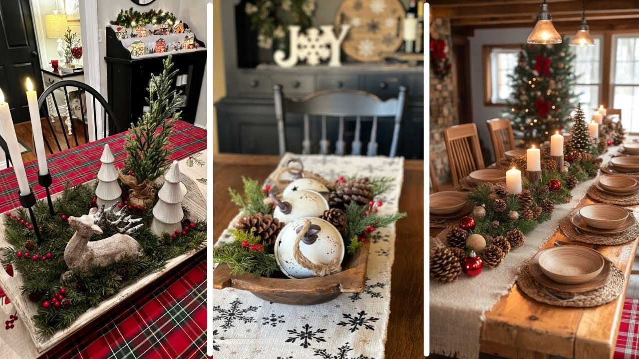 Christmas Country Centerpieces For Tables