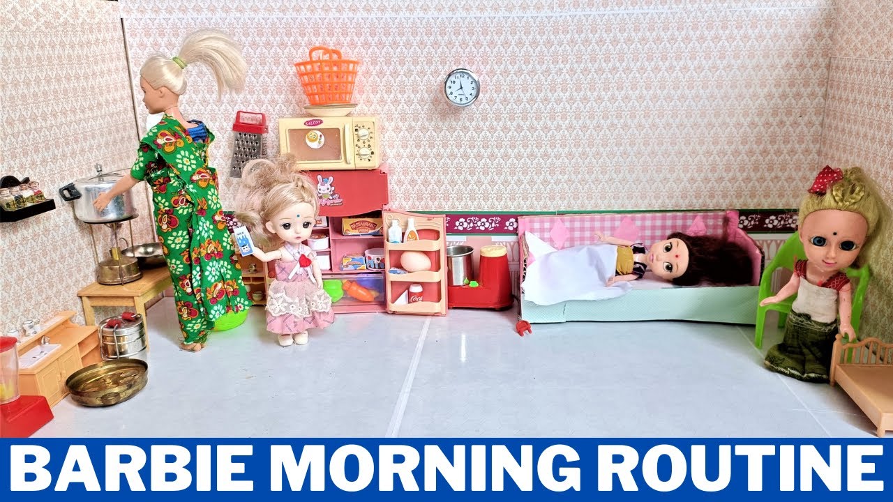 Barbie Morning Routine | #thelittlecookdorabora - YouTube