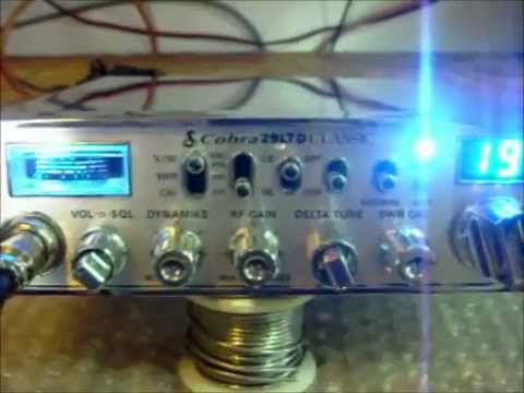 COBRA 29 LTD CLASSIC,RFX-75,BLUE LIGHTS CROME COVERS - YouTube