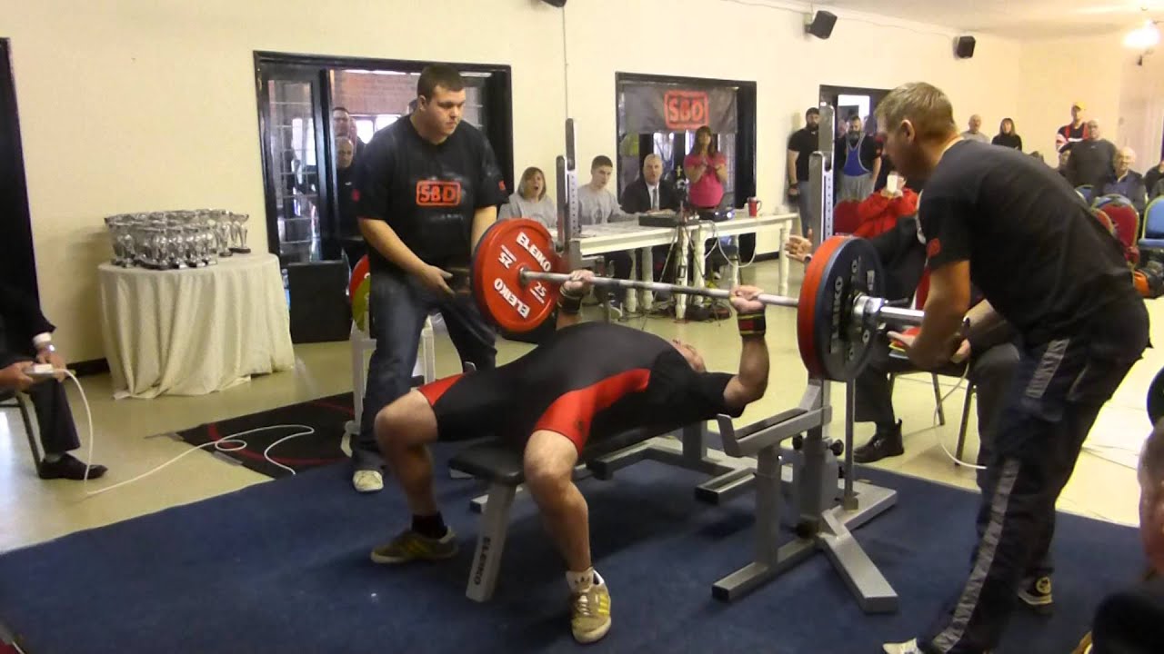 Marc Giles (M2 Unequipped/Classic) 170.5kg British Record Benchpress ...