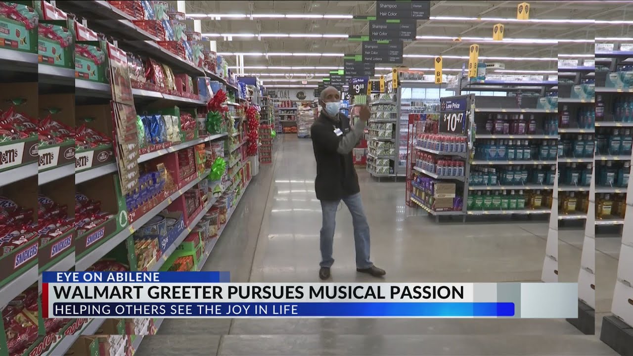 65-Year-Old Walmart greeter following passion for performance - YouTube