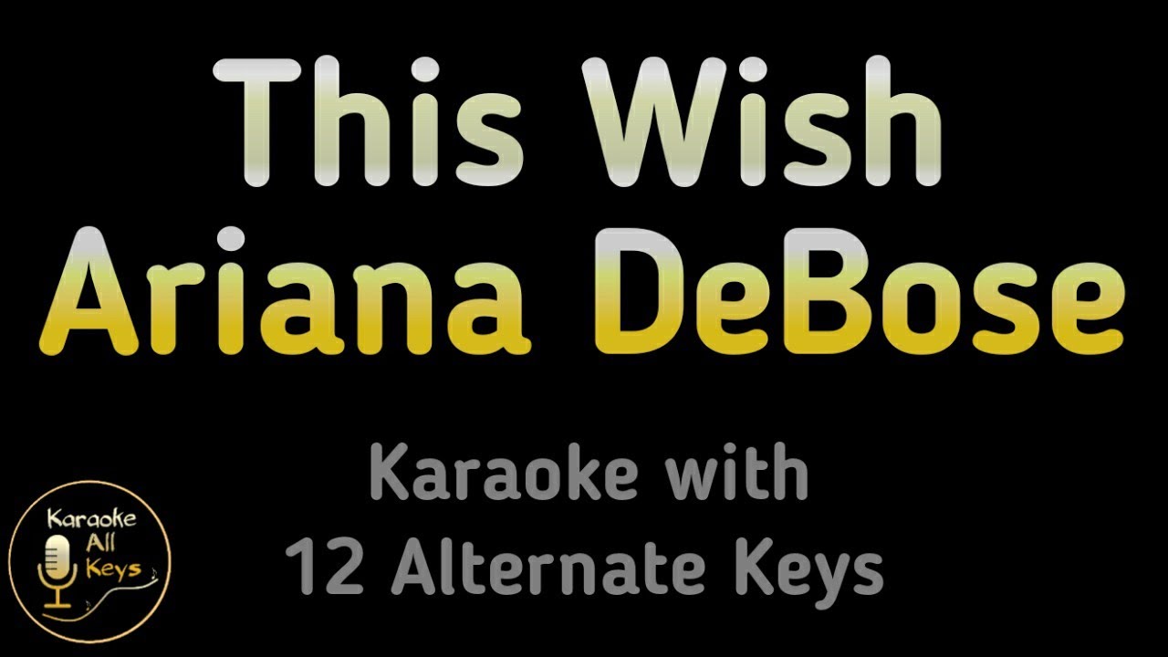 Ariana DeBose - This Wish ( From Disney Wish ) Karaoke Instrumental ...