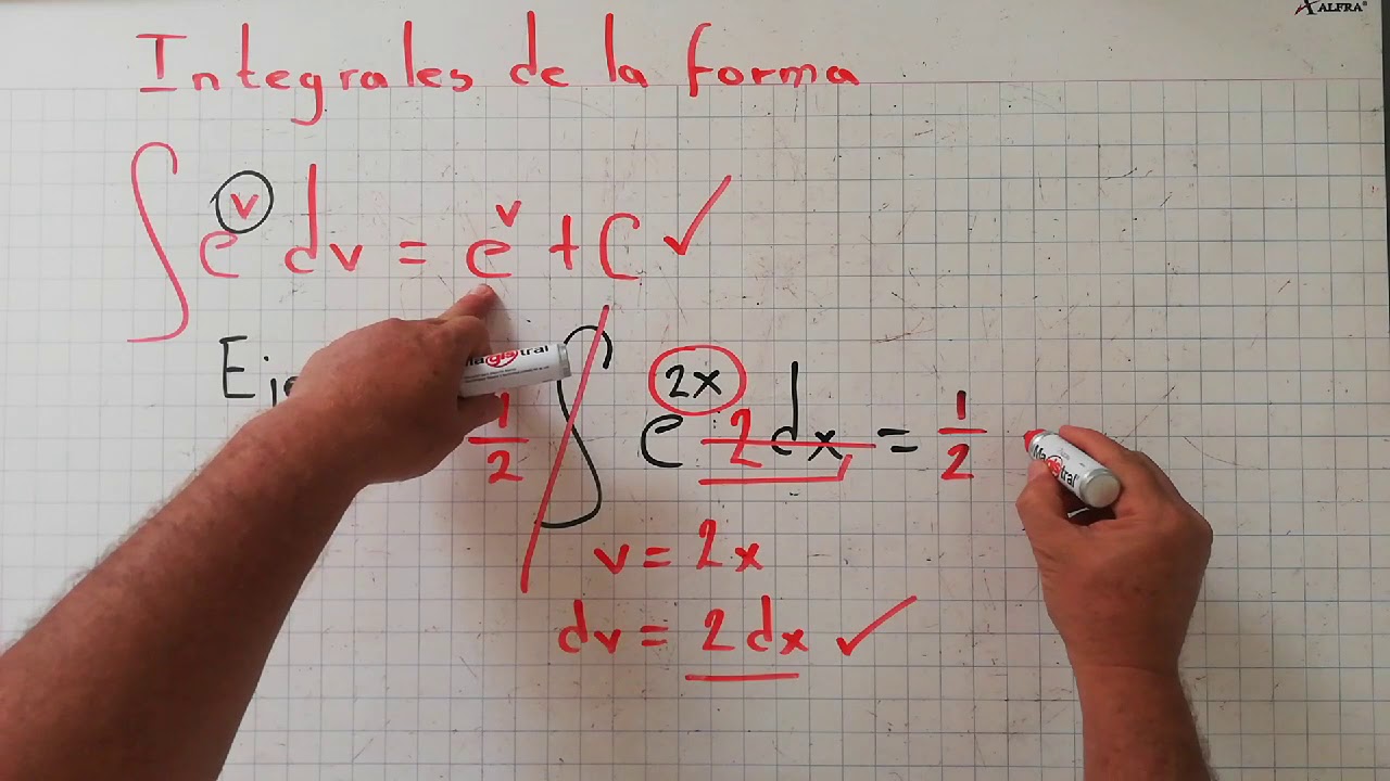 CÁLCULO INTEGRAL. Integración de funciones exponenciales base "e ...