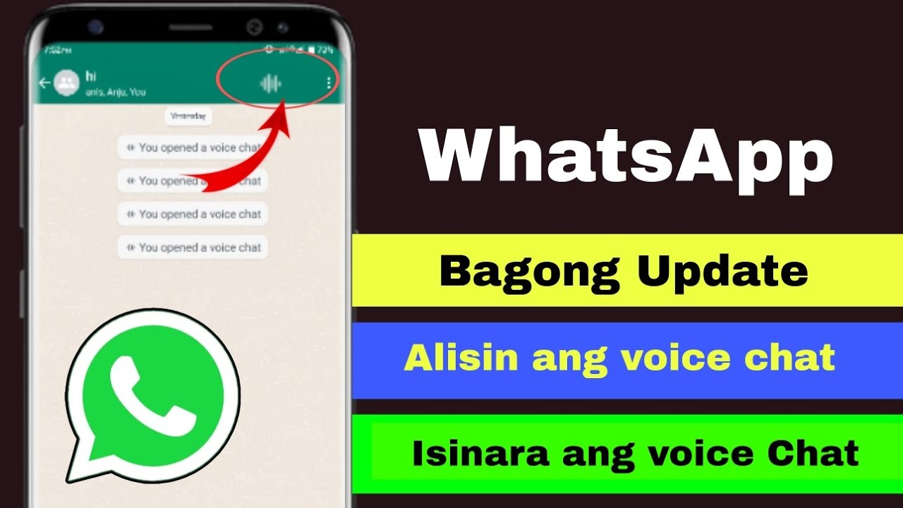 Paano Tanggalin ang WhatsApp Group Voice Chat | Paano I-off ang ...