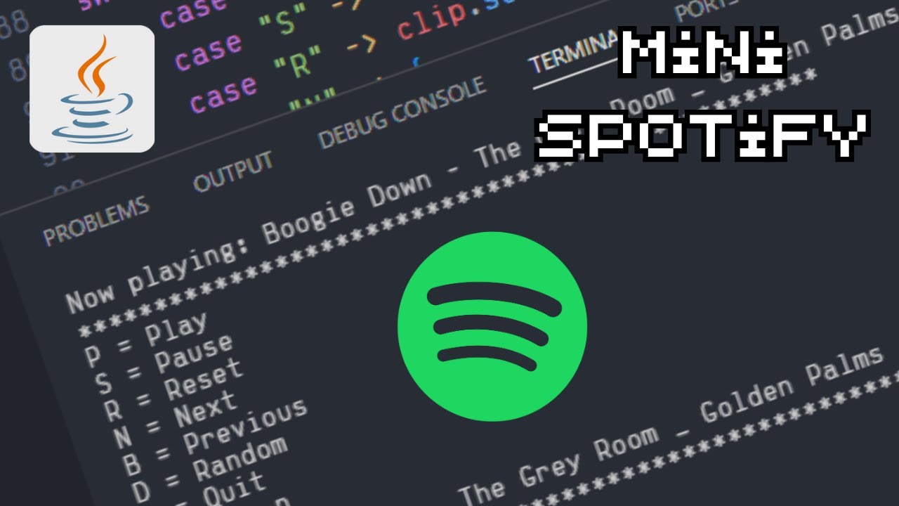 Creating Spotify-like Applications in Command Prompt using Java! - YouTube