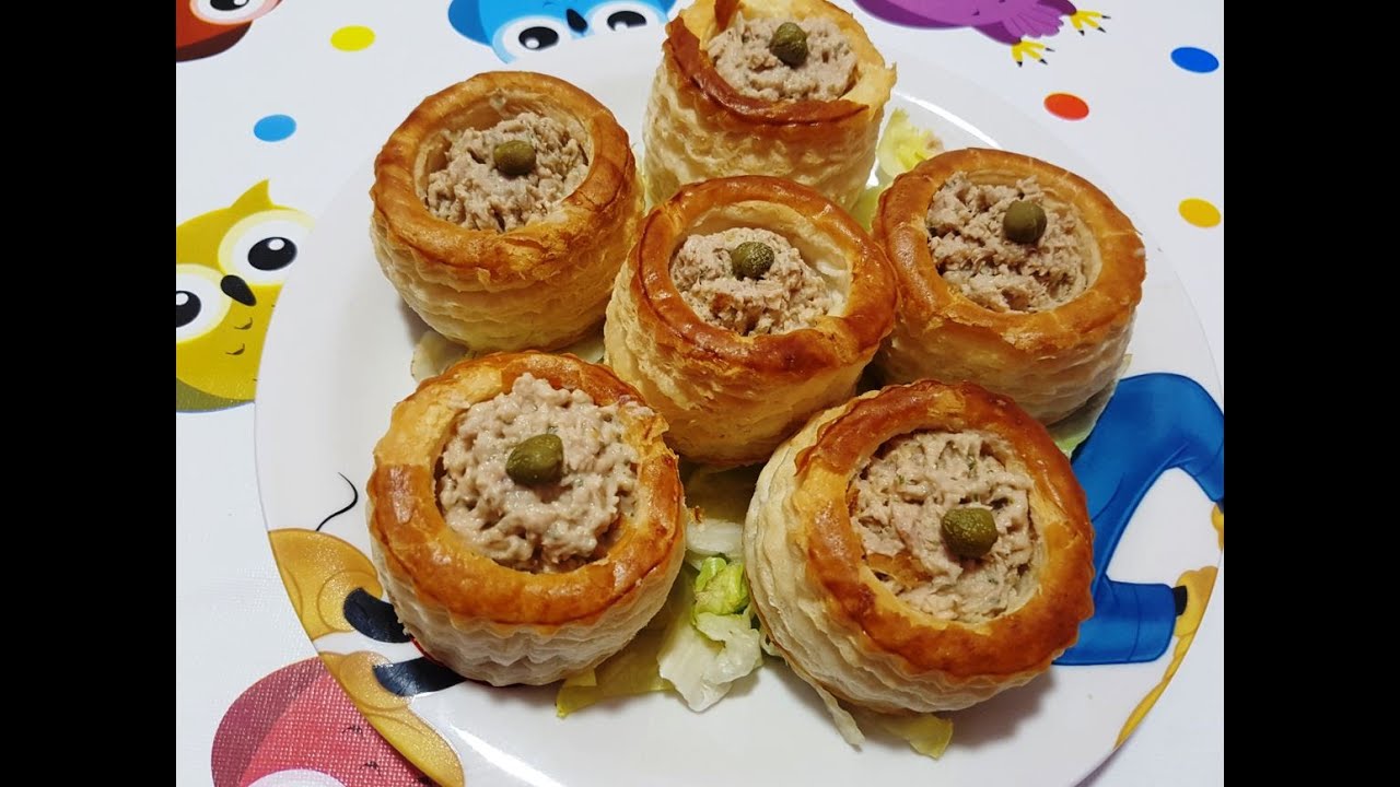 Volovanes Con Crema De Atún Y Alcaparras Sano Y Frió Para Este verano ...