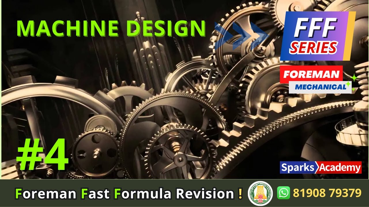 #FFFSeries Machine Design | Fast Formula Revision for Foreman | Sparks ...