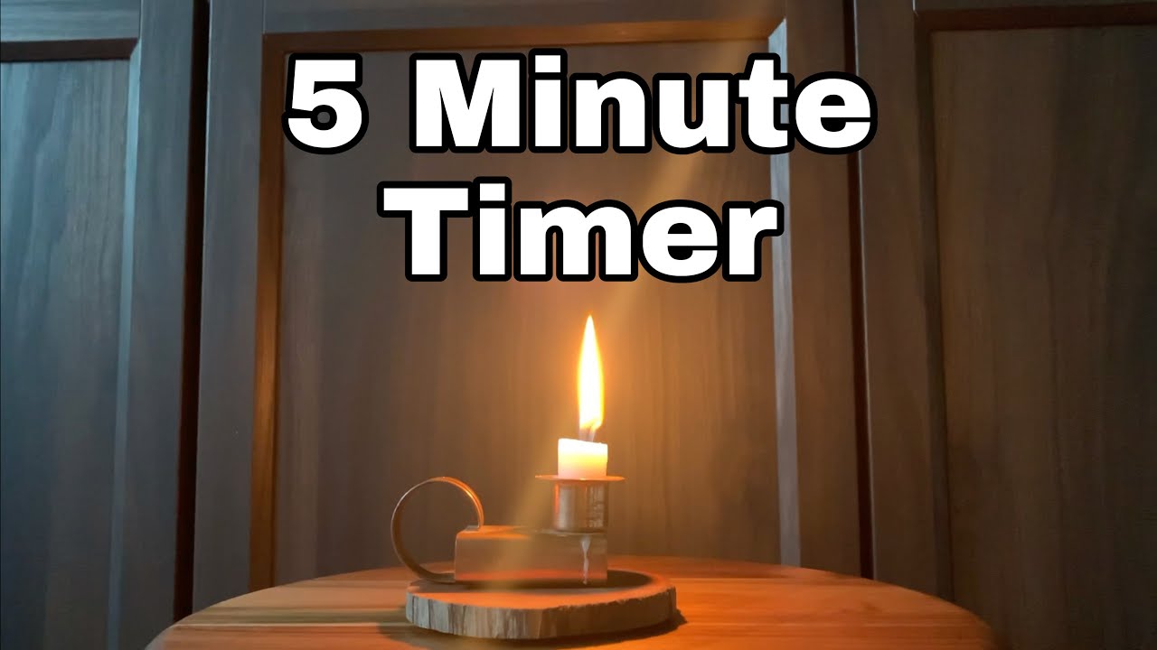 5 Minute Timer | Candle Melting Timelapse | Relaxation & Mindfulness ...