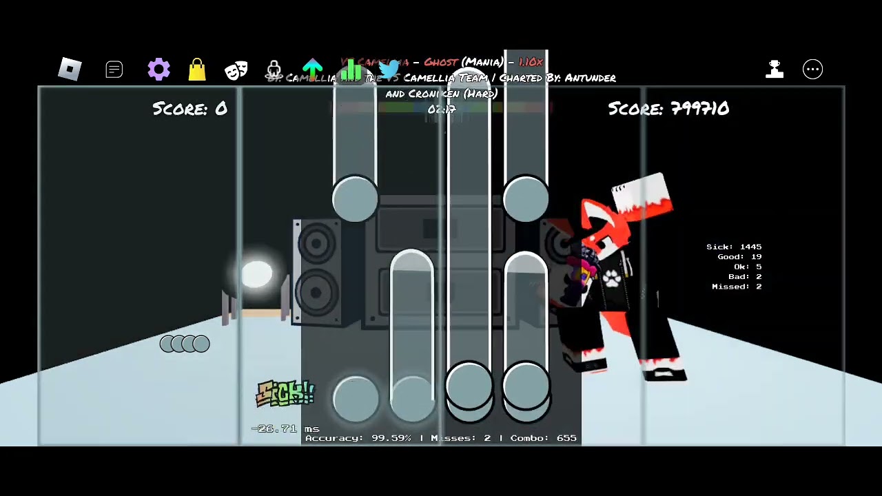 【Funky friday】GHOST 1.10x 4 misses - YouTube