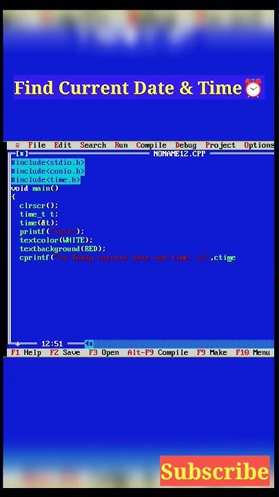 Program To Find Current Date And Time ⌚in C Shorts Cprogramming Youtube
