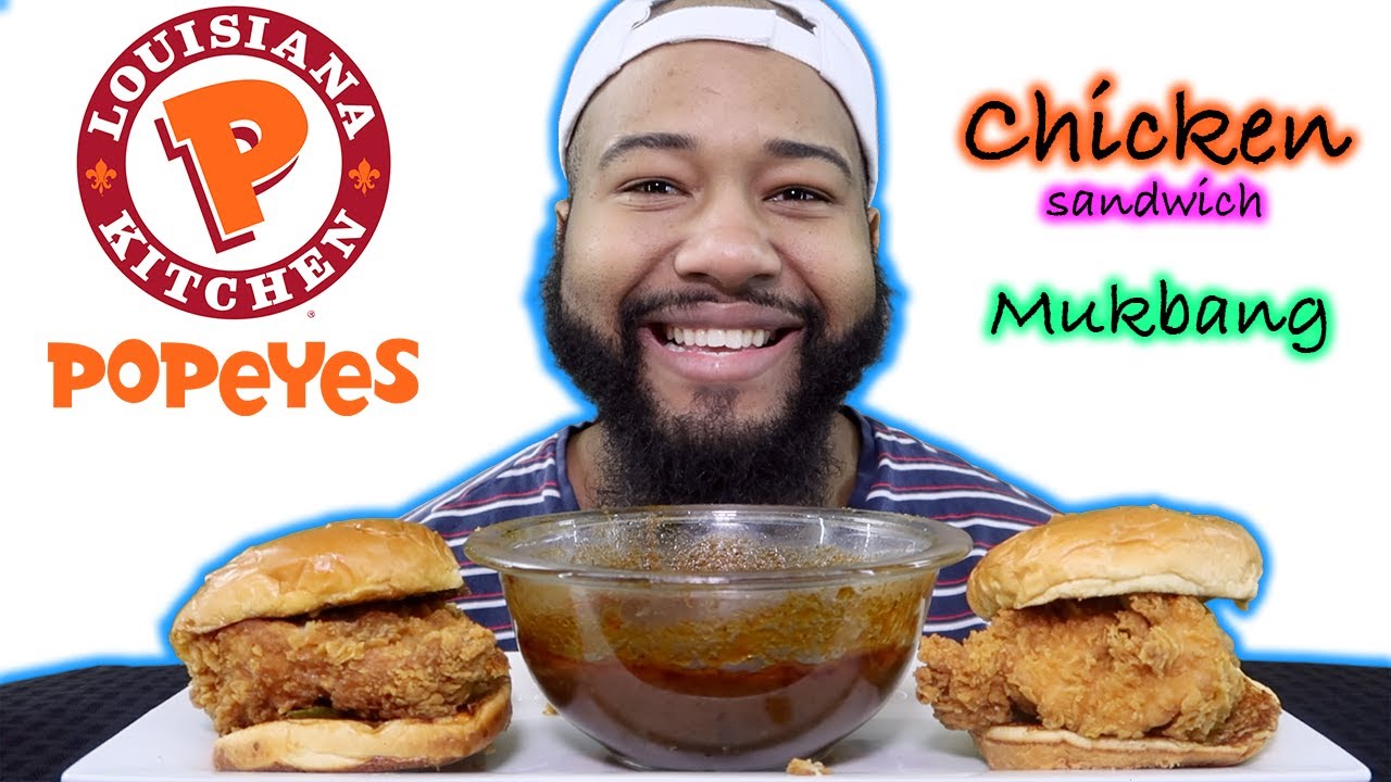 Popeyes Chicken Sandwich & King Crabs Mukang - YouTube