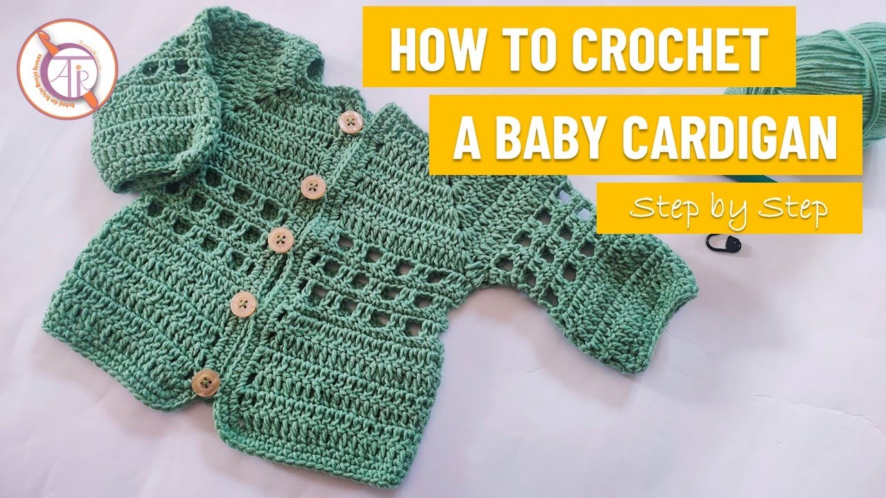 Crochet | How to Crochet a Baby Cardigan PART1 | Step by Step EASY ...