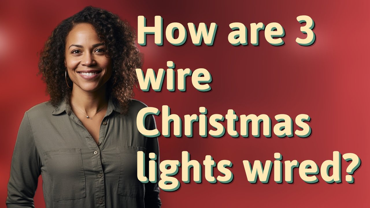 How are 3 wire Christmas lights wired? - YouTube