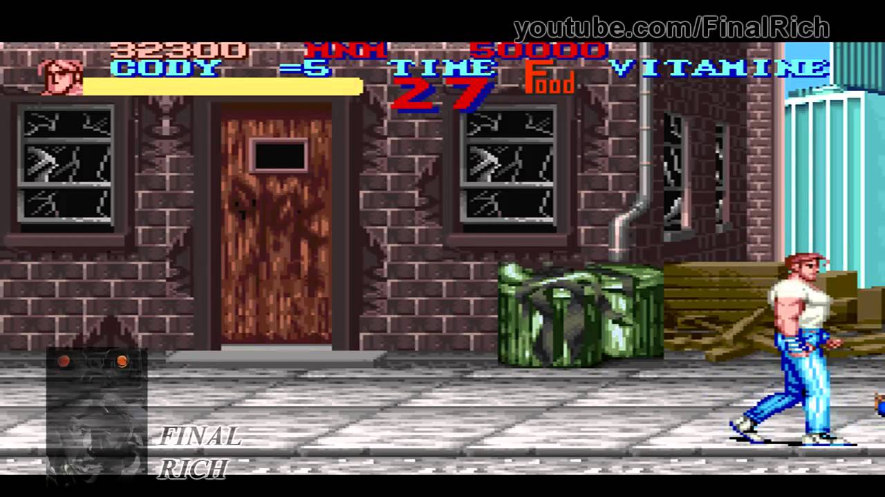 Final Fight SNES Cody - Round 1 - Slum - YouTube