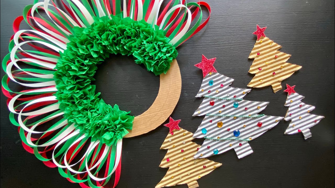 DIY Christmas door wreath | Paper wreath for Christmas | Christmas ...