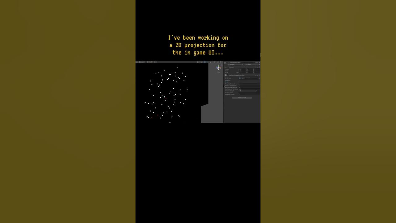 Star Cluster and 2D Projection | Drop Command #indiegamedevs #gamedev #mechgame #indiedevlog ...