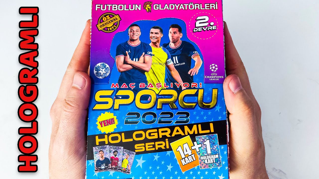 SPORCU 2023 HOLOGRAMLI SERİ FUTBOL KARTLARI / Patiyoloji - YouTube