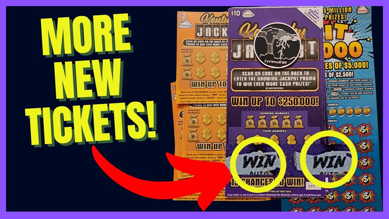 More New Tickets! 💰 Mix of $2 & $10 Kentucky Jackpot and $30 Hit $5000 ...
