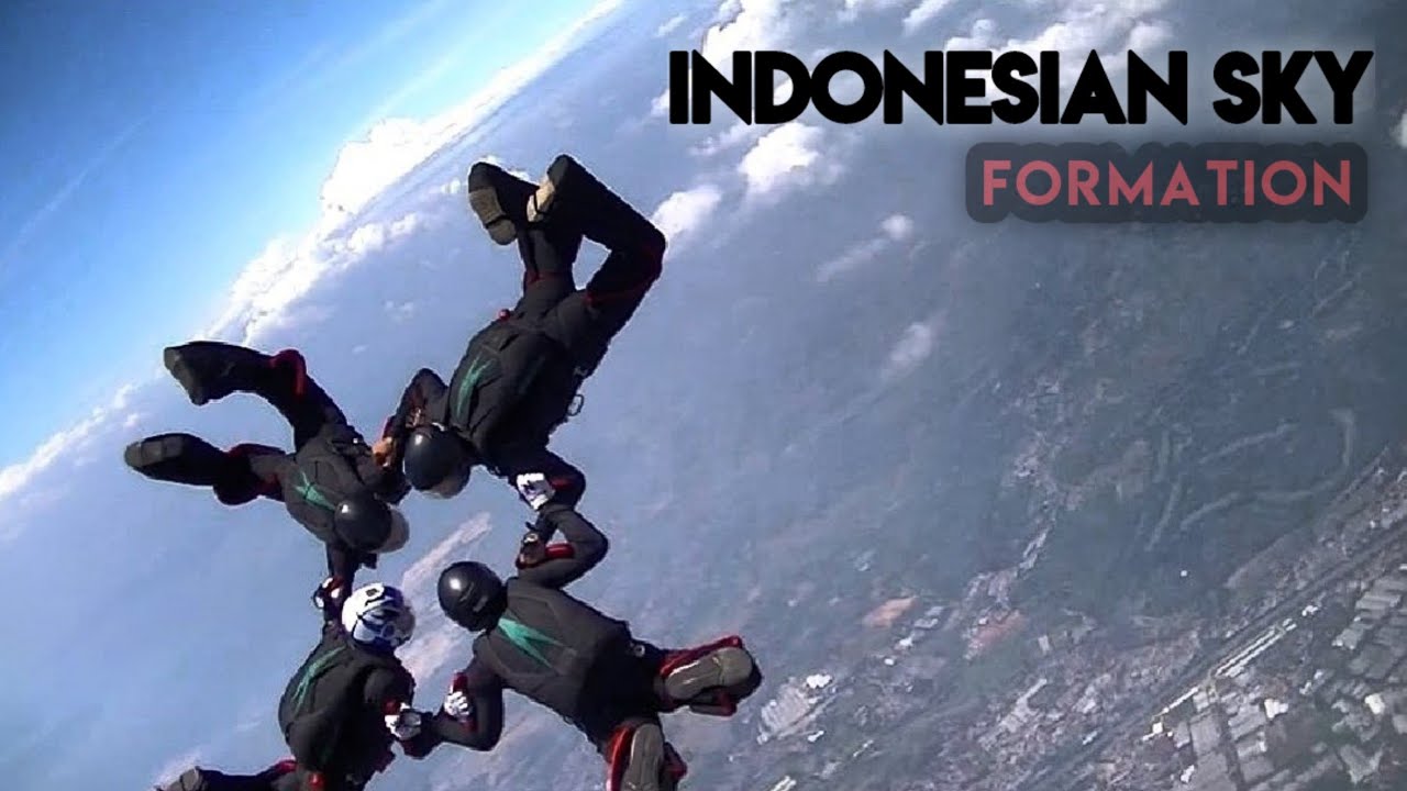 Skydive indonesia - indonesian sky army - YouTube