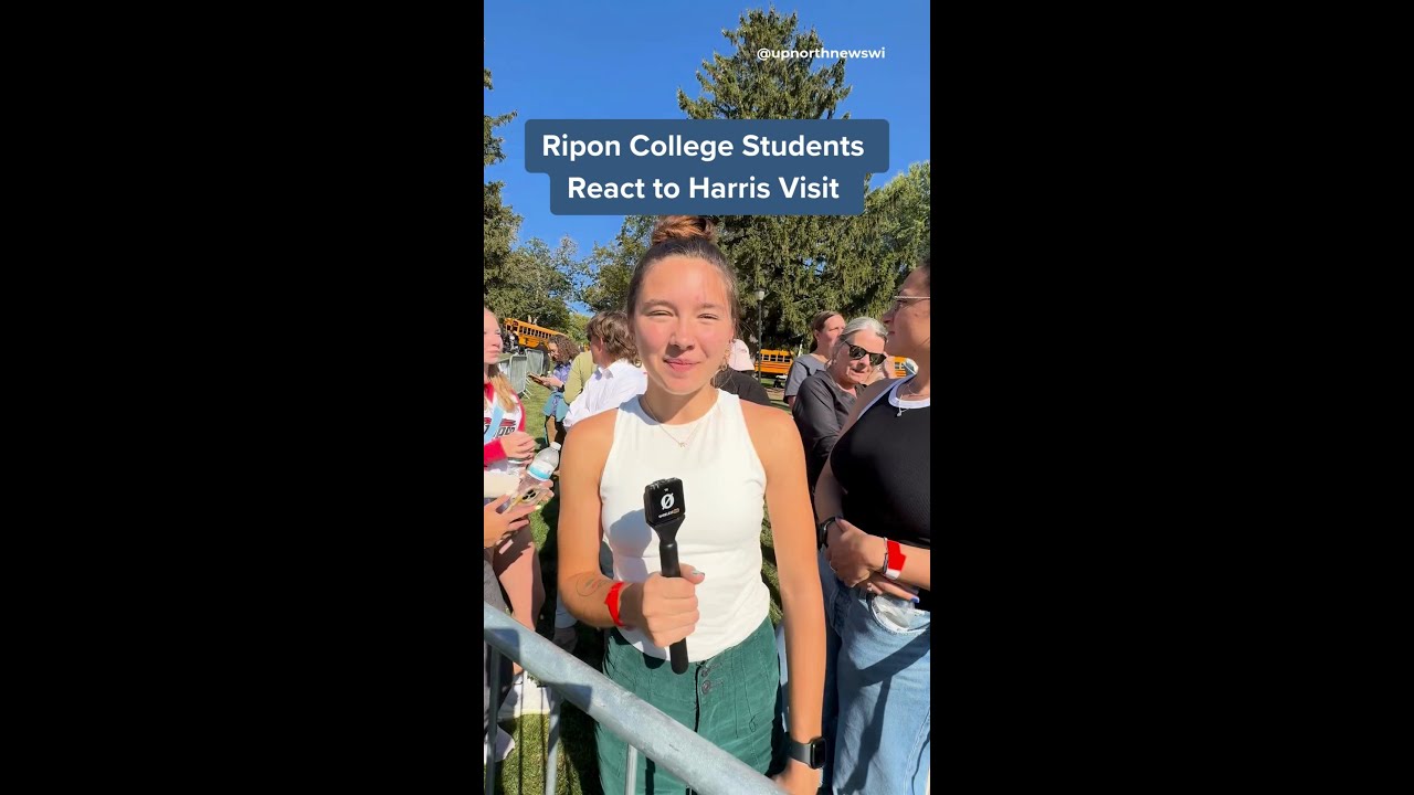 Ripon College Students React to Harris Visit - YouTube