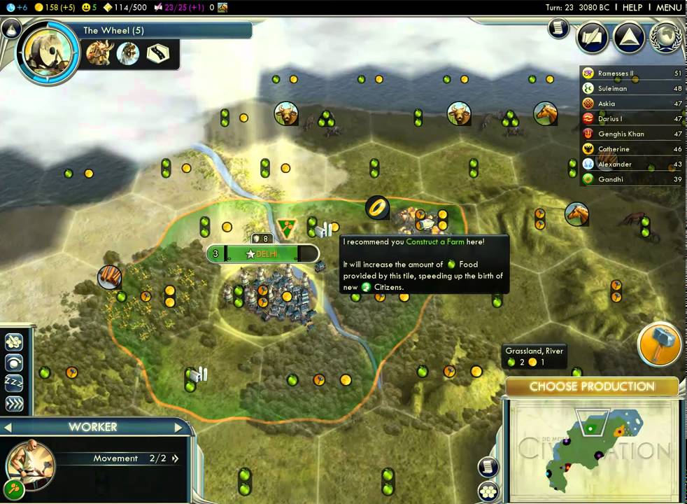 Let's Play Civ 5 - India - Episode 1 Part 2 - YouTube